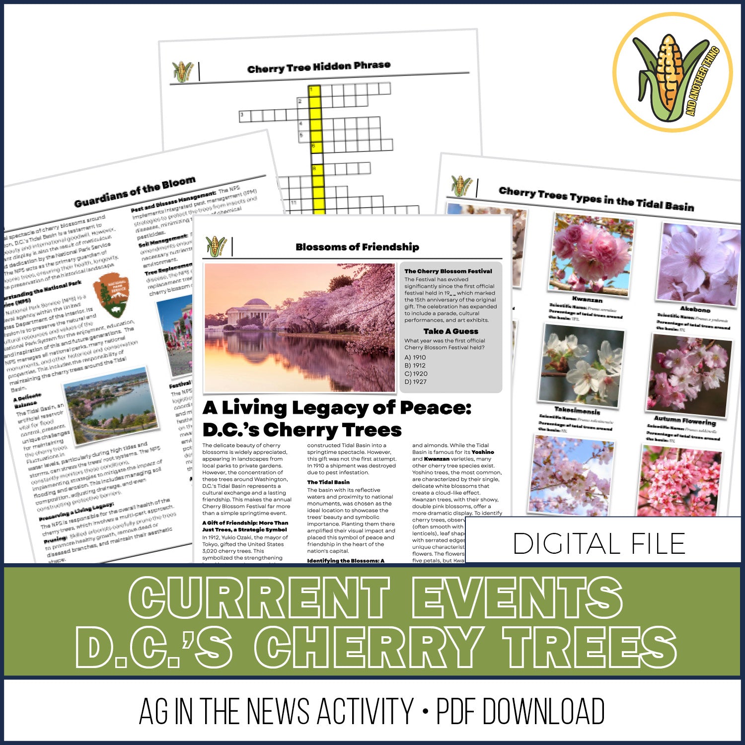 And Another Thing CURRENT EVENTS, D.C.'s Cherry Trees – One Less Thing