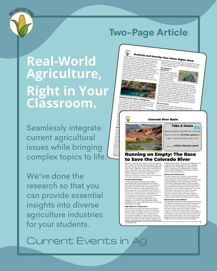 Agriculture Education and FFA teaching materials – One Less Thing