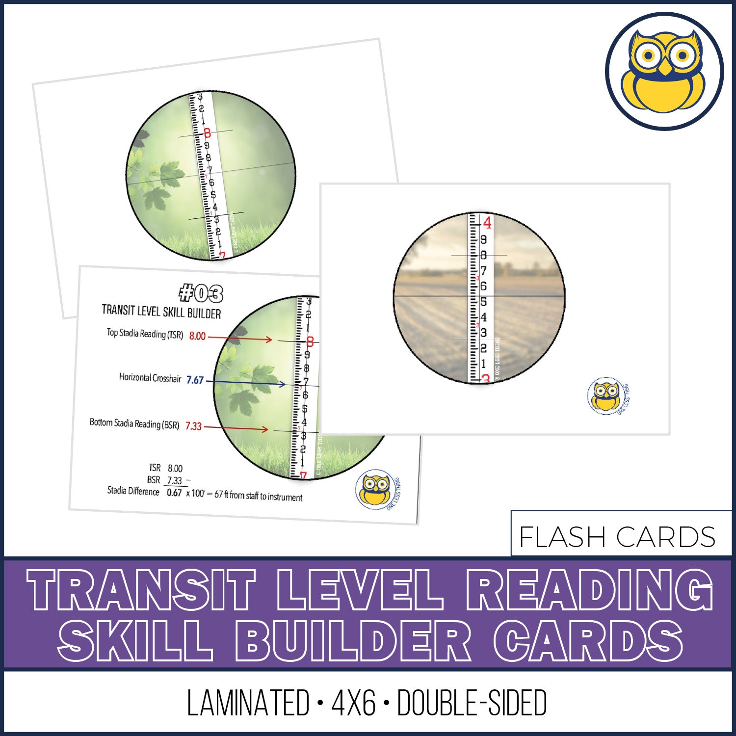 Transit Level Reading, Skill Builder Cards – One Less Thing