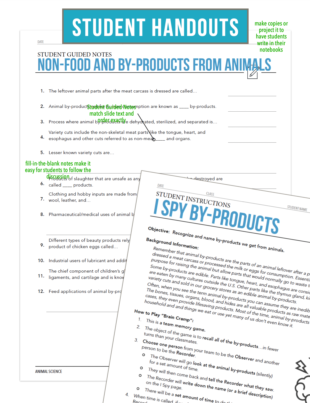 CCANS04.4 NonFood and ByProducts from Animals, Animal Science Complete ...