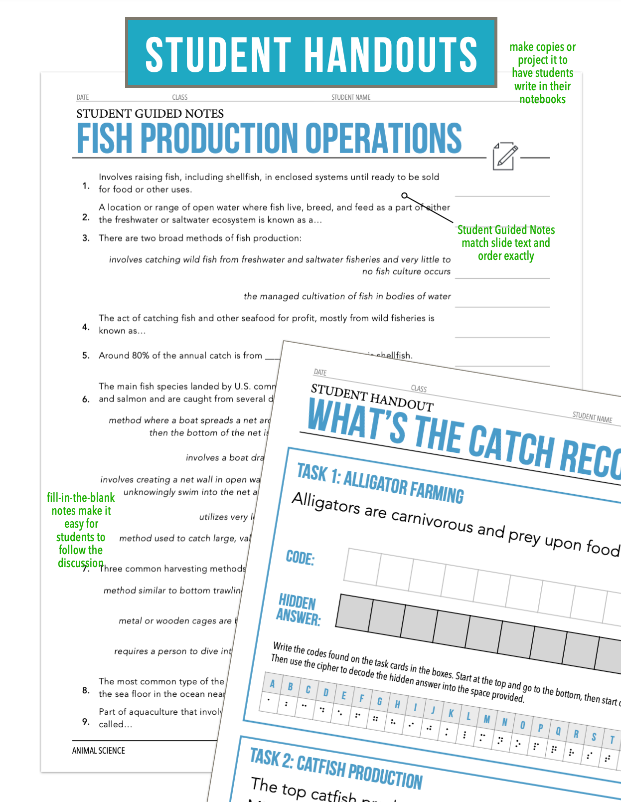 CCANS13.2 Fish Production, Animal Science Complete Curriculum - One ...