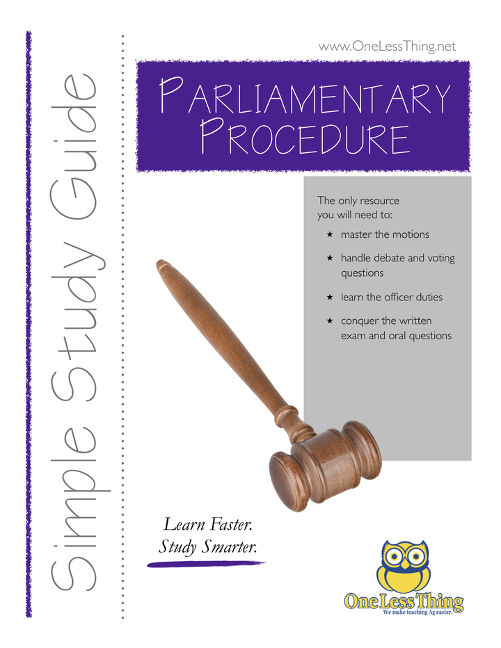 Parli Pro Simple Study Guide, download – One Less Thing